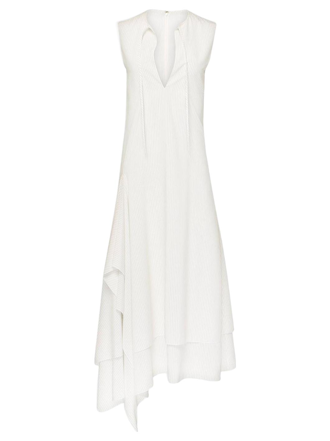 J.W.ANDERSON J.W.Anderson Logo Trim V-Neck Dress